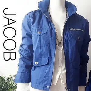 Jacob | Jackets & Coats | Y2k Jacob Jacket Blue Hooded Lightweight ...